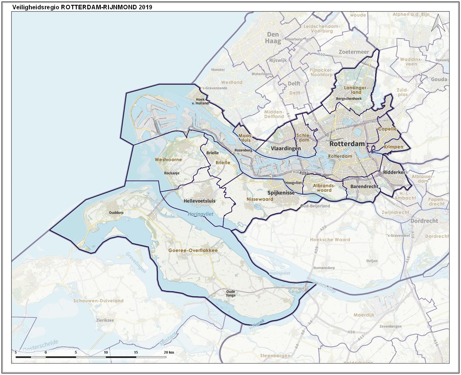 Imergis kaarten van provincies, veiligheidsregio's en politie-eenheden