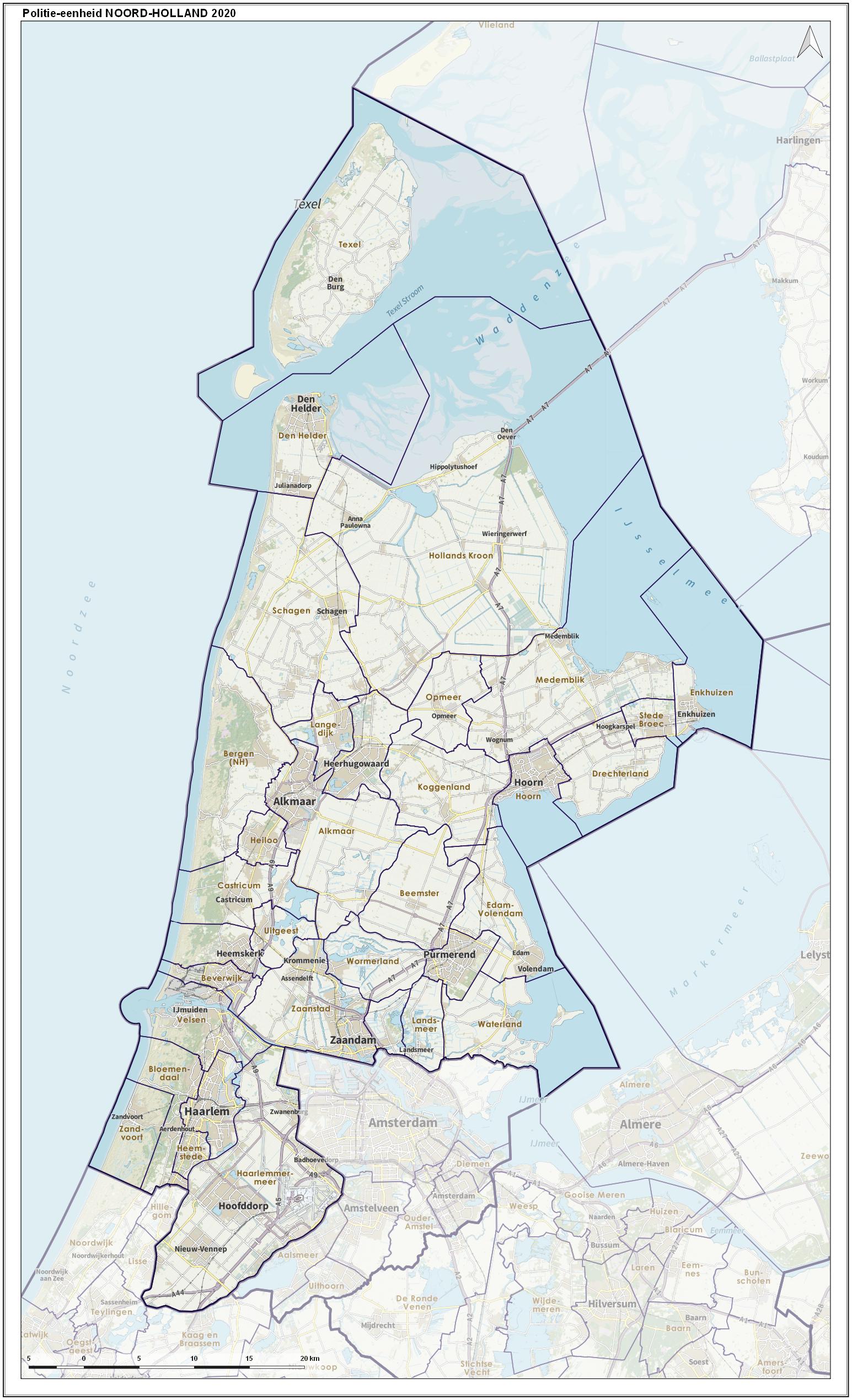 Imergis kaarten van provincies, veiligheidsregio's en politie-eenheden